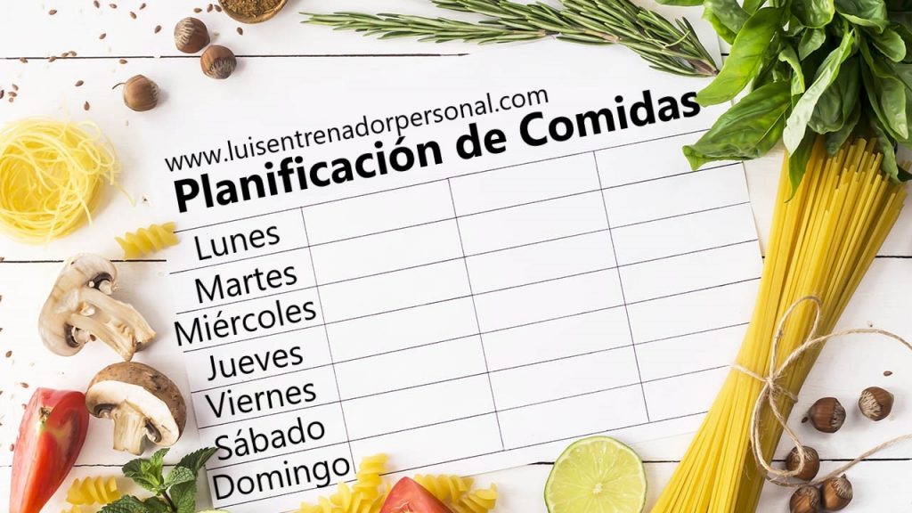Planificación de comidas: Crea tu propio plan