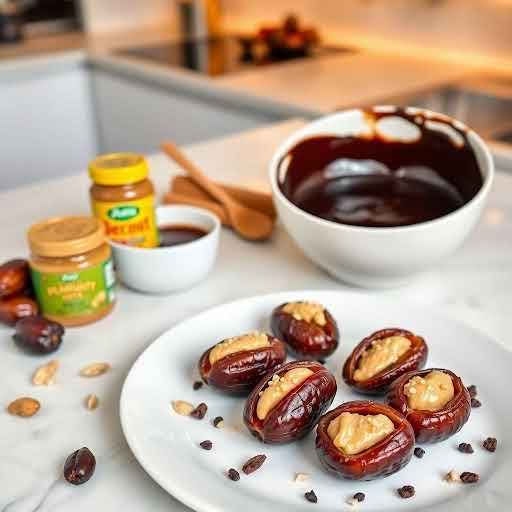 Dátiles Rellenos de Crema de Almendra